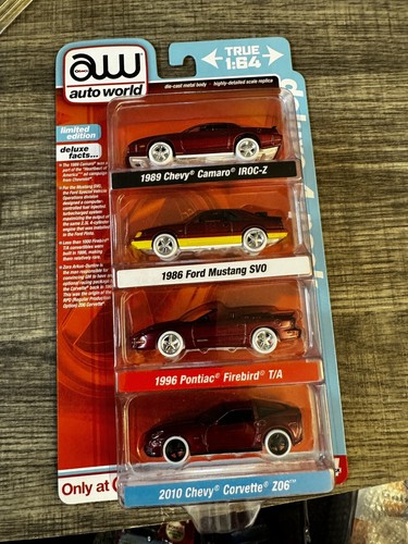 Auto World Deluxe 4-Pack Target 2023 Release 2 Version A Ultra Red ...