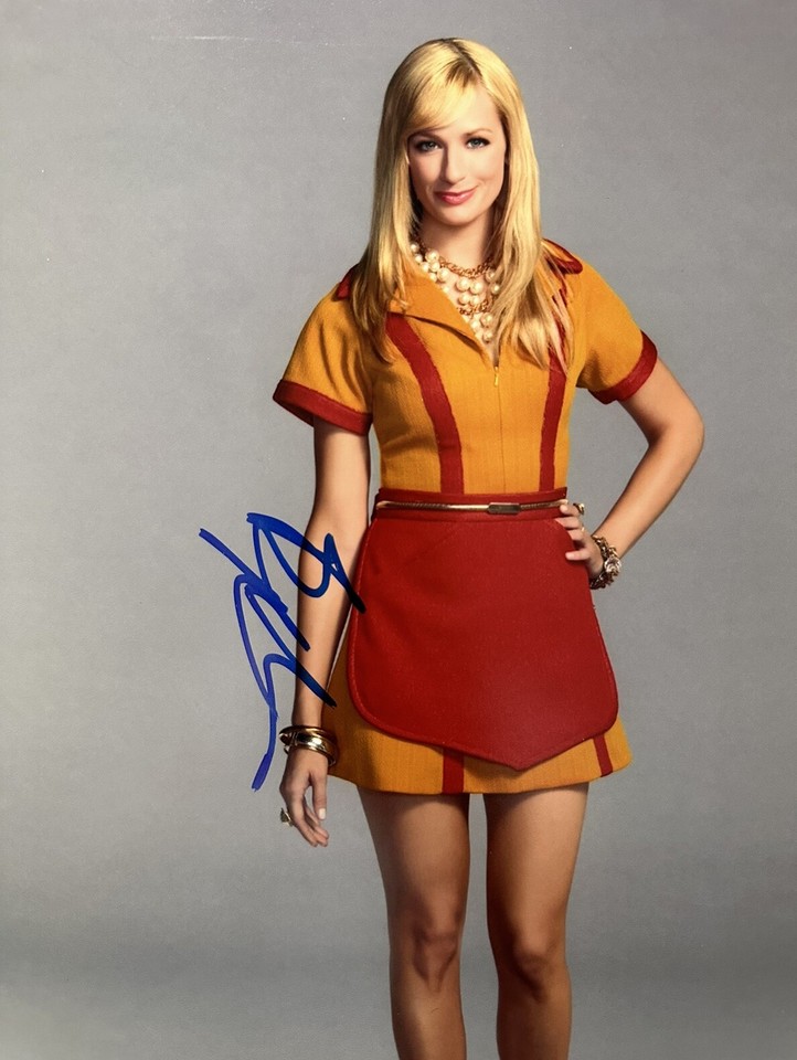 BETH BEHRS SIGNED 2 BROKE GIRLS PHOTO 11X14 HOT BABE SEXY LEGS ...