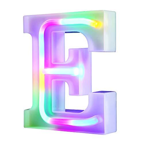 Neon Letter Lights 26 Alphabet Letter Bar Sign Letter Signs for Letter ...