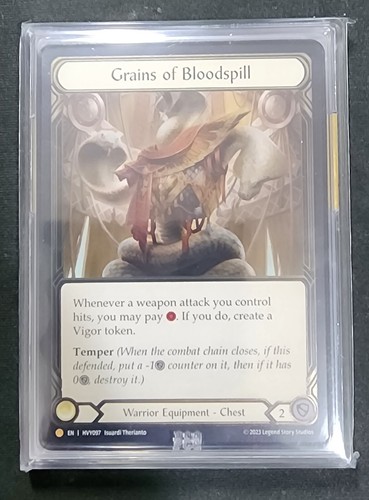 Flesh & Blood TCG - PCG 9.5Q - Cold Foil - Grains of Bloodspill ...