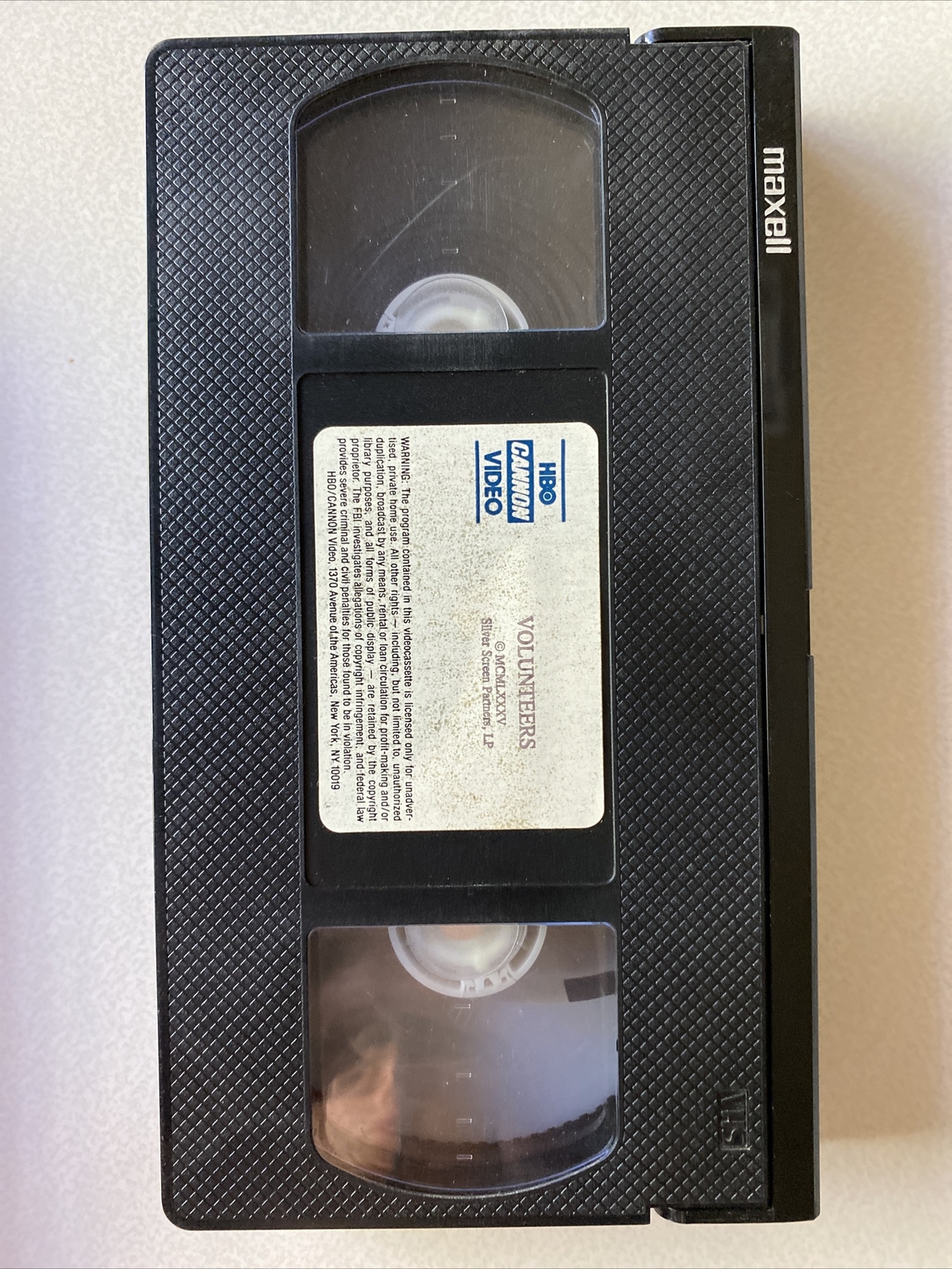 Volunteers 1985 VHS HBO Tom Hanks John Candy Rita Wilson Vintage Rare ...