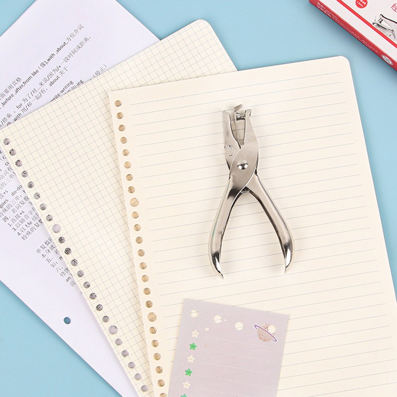 Hand Held Metal Stationery Round Hole Diameter 6mm Hole Punch Paper ...