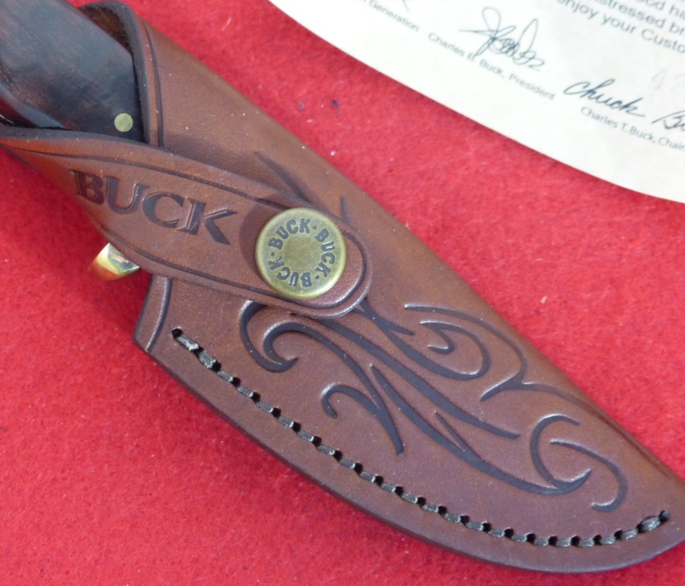 Buck USA Limited Gen 5 Skinner snake wood 154CM mint/box 2007 fixed ...