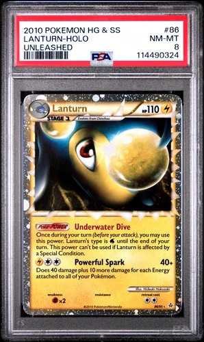 2010 POKEMON UNLEASHED LANTURN PRIME #86 ULTRA RARE PSA 8 NM #114490324 ...