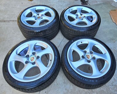 18" NEW OEM FACTORY ORIGINAL PORSCHE 911 996 TURBO TWIST BBS WHEELS ...