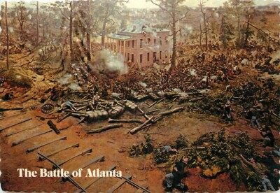 Postcard Cyclorama Painting Battle of Atlanta, 1864 - Civil War ...