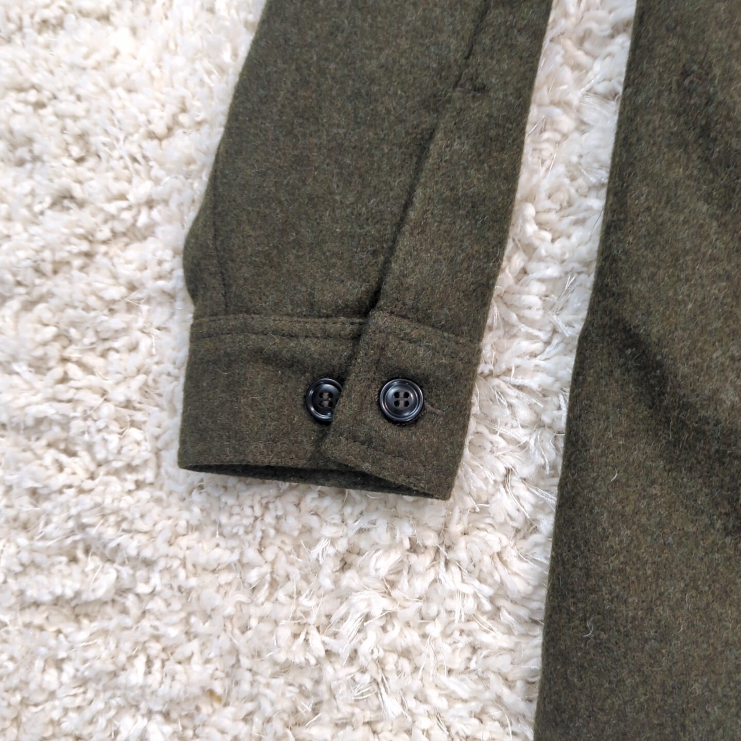 Filson Olive Green Wool Mackinaw Jacket XL - Gem