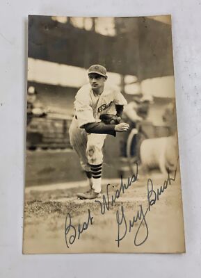 1930's vintage Guy Bush Chicago Cubs signed Photo RDM studio George ...
