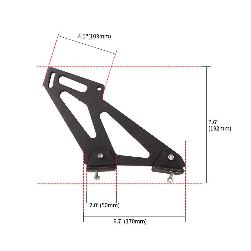 7" Spoiler Legs Mount Brackets Universal Car Rear Wing Trunk Racing ...