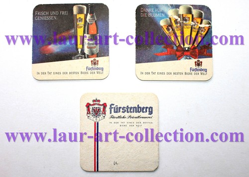 FURSTENBERG - 3 ANCIEN SOUS BOCK, DESSOUS VERRE BIERE ALCOOL - BIER ...