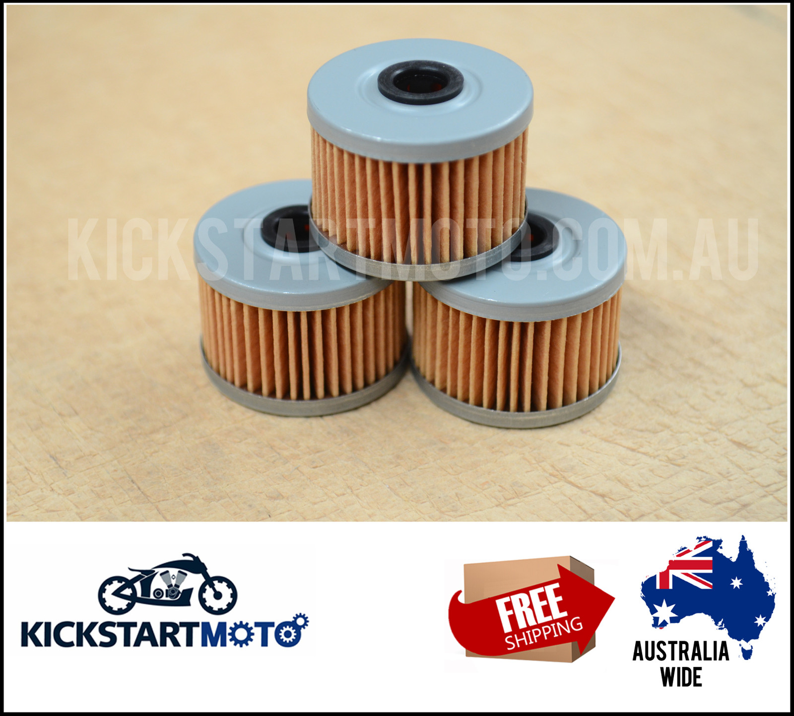 Oil Filter for Honda XR250 XR400 XR600 XR650 3 pack bulk filters XR 650 ...