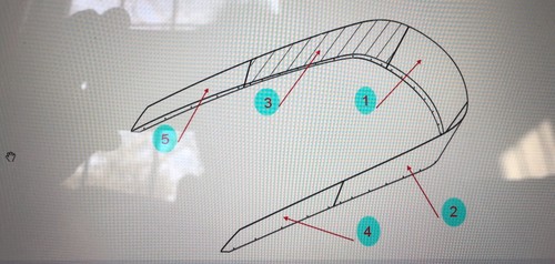550, 560 Flybridge Prestige Yacht OEM Ventrui Plexiglass Windshield ...