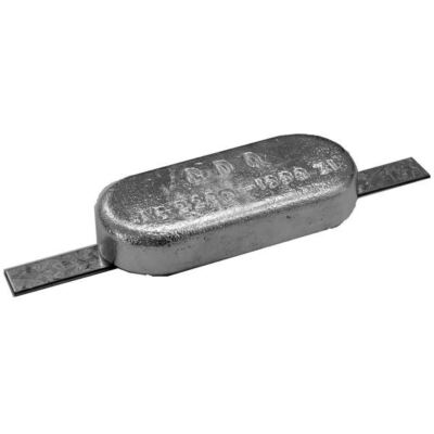 Anode Zinc Block Oval with Strap 175 x 77 x 33mm | eBay Australia