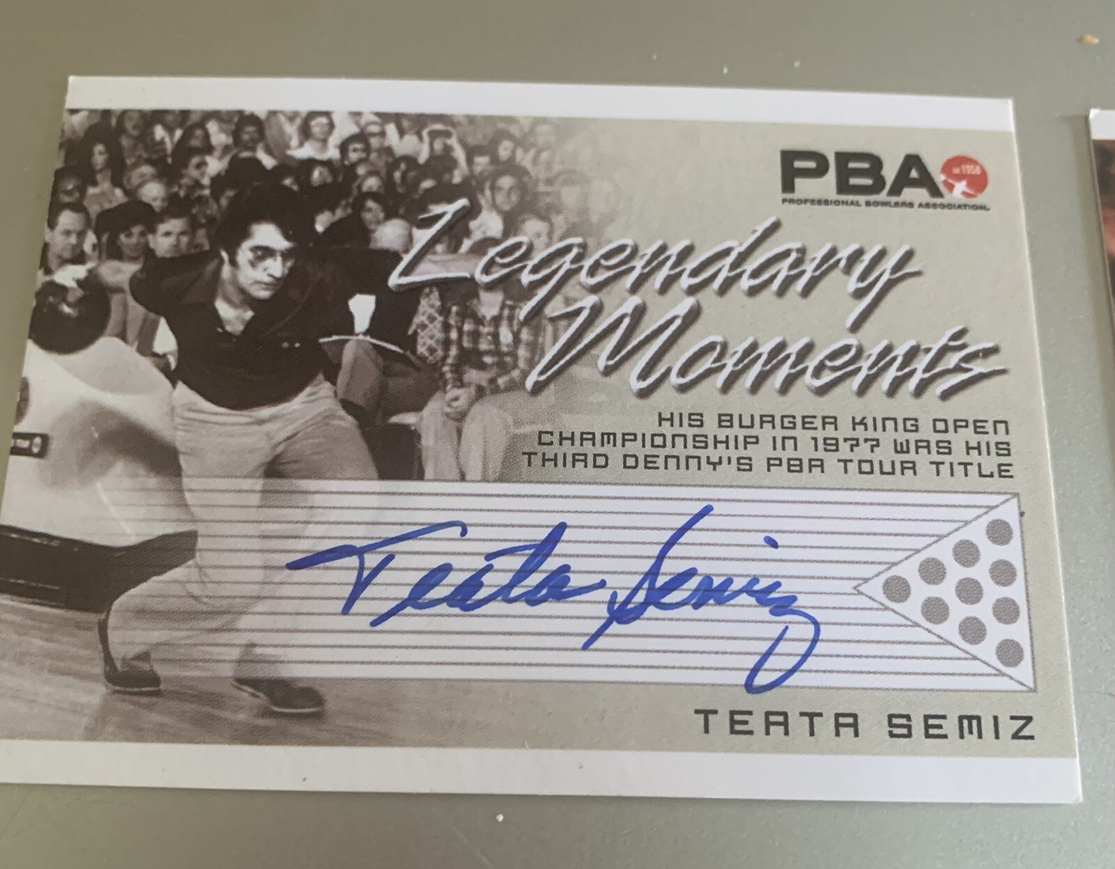 Teata Semiz PBA Legendary Moments Autograph card 2008 tk legacy | eBay
