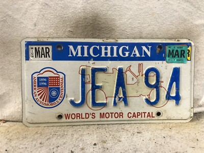 2016 Michigan Worlds Motor Capital License Plate | eBay