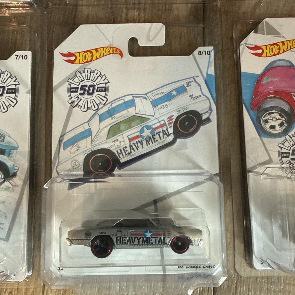 Hot Wheels Larry Wood 50th Anniversary Collection Full Set of 10 1:64 ...