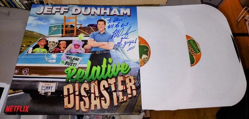 JEFF DUNHAM PUPPETEER SIGNED NETFLIX RELATIVE DISASTER VINYL RECORD ...