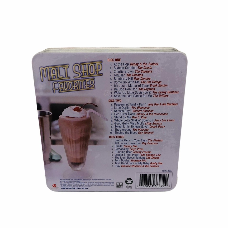 Malt Shop Favorites [Madacy] [Box] by Various Artists (CD, Mar-2008, 3 ...