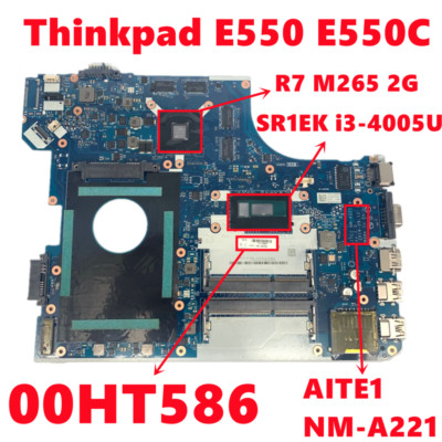 Motherboard For Lenovo Thinkpad E550 E550C NM-A221 With i3/i5/i7 CPU ...