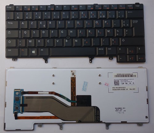 Genuine DELL Latitude E6220 E6420 E5420 E5430 Backlight Keyboard FR | eBay