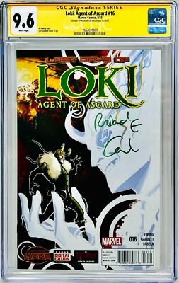 Richard E. Grant Signed CGC Signature Series Graded 9.6 Marvel Loki ...