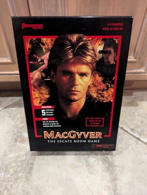 MacGyver: The Escape Room Board Game (Pressman) - New Sealed! 5 ...