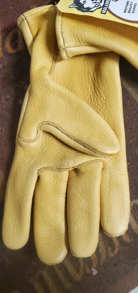 James Churchill Glove Co Elkskin Work Safety Gloves Elk Leather Winged ...