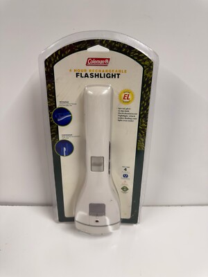 Coleman Rechargeable Flashlight Electroluminescent 4 Hour Battery Life ...