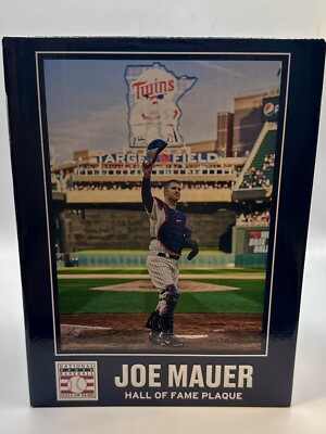 Joe Mauer Replica Hall Of Fame Plaque SGA 8/3/2024 Minnesota Twins 1 ...