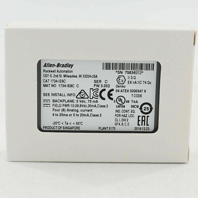 Sealed Allen-Bradley POINT I/O 8 Point Analog Input Module 1734-IE8C ...