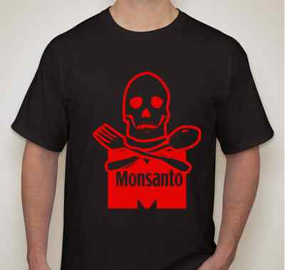 Monsanto evil Skull t-shirt anti GMOs Organic Food t shirt | eBay