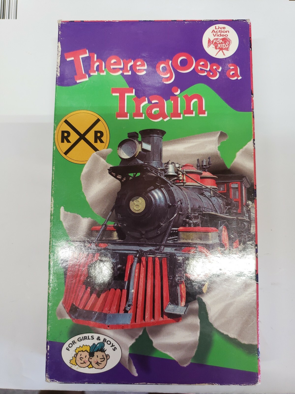 There Goes a Train Live Action (VHS, 1994) Kids Vintage Railroad ...