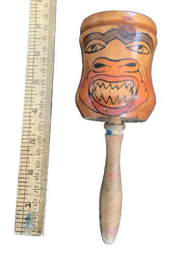 Vintage Wooden Balero Game Stick and "Ball" Toy, Mexico | eBay