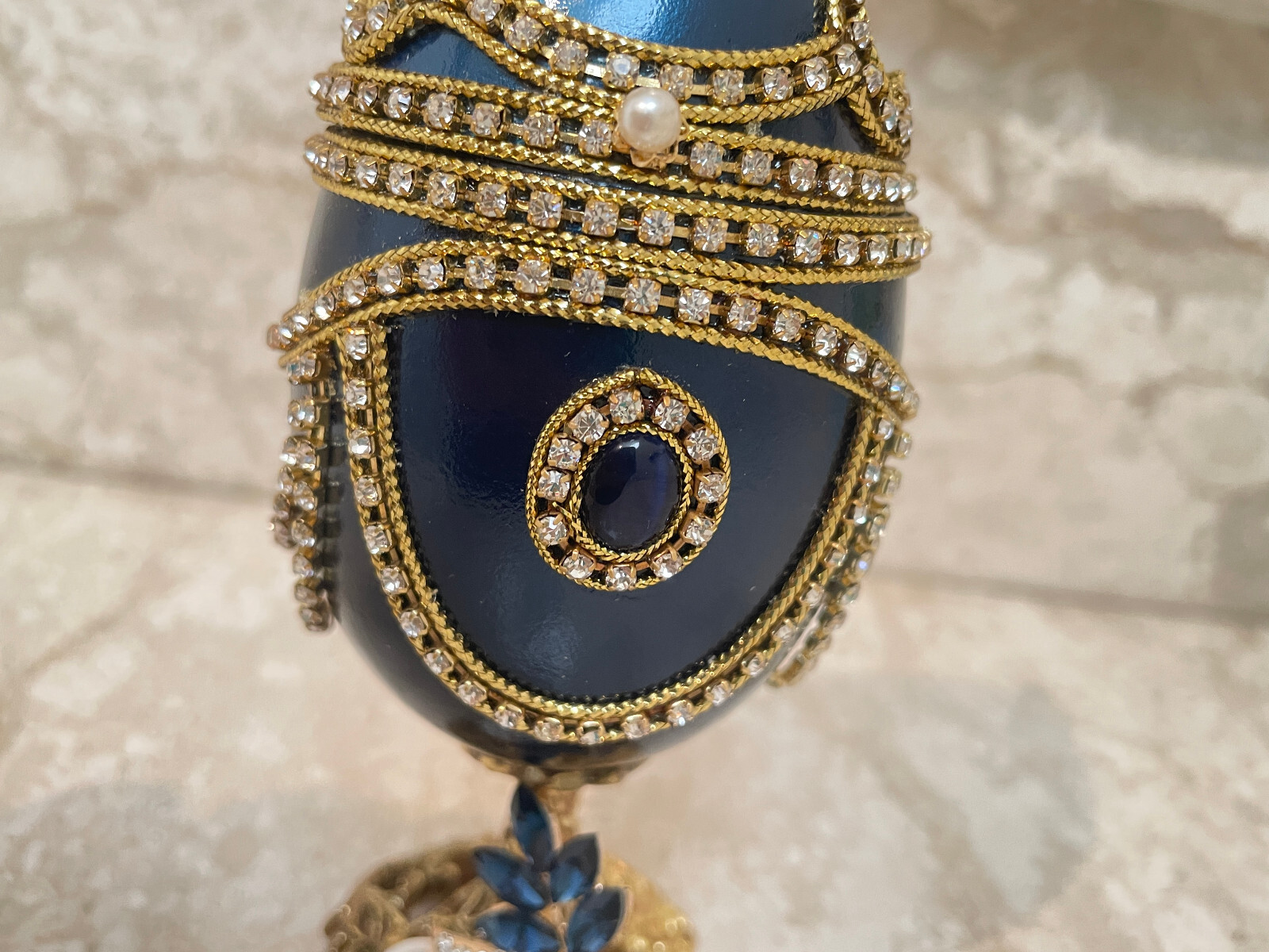 SApphire Diamond Faberge Eggs Imperial Royal Collection 20th ...