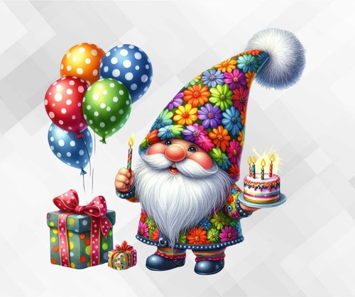 Birthday gonk gnome wall vinyl sticker decal er160 | eBay