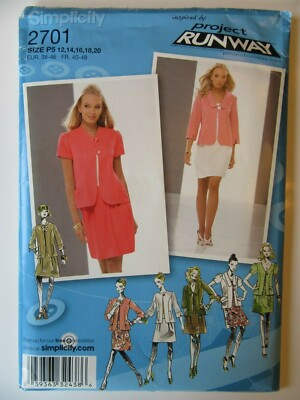 Simplicity Project Runway Inspired Pattern 2701 Ladies Career Jacket ...