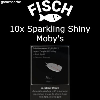 10x Moby Secret | Roblox FISCH | Fast Delivery & Cheap | eBay