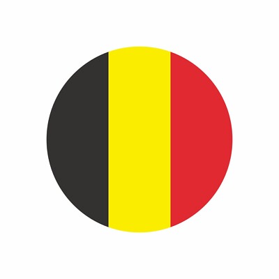 Belgien Aufkleber 8cm Rund Belgium Flagge Fahne Runde Vinyl Stickers EM ...
