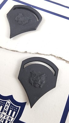 NOS! United States Army Rank SPC-5 Black Subdued Pins Military | eBay