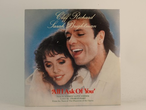 CLIFF RICHARD SARAH BRIGHTMAN ALL I ASK OF YOU (79) 2 Track 7" Single ...