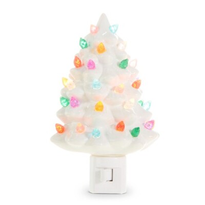 6" VINTAGE WHITE TREE NIGHT LIGHT Christmas NEW RAZ Imports 4319166 | eBay