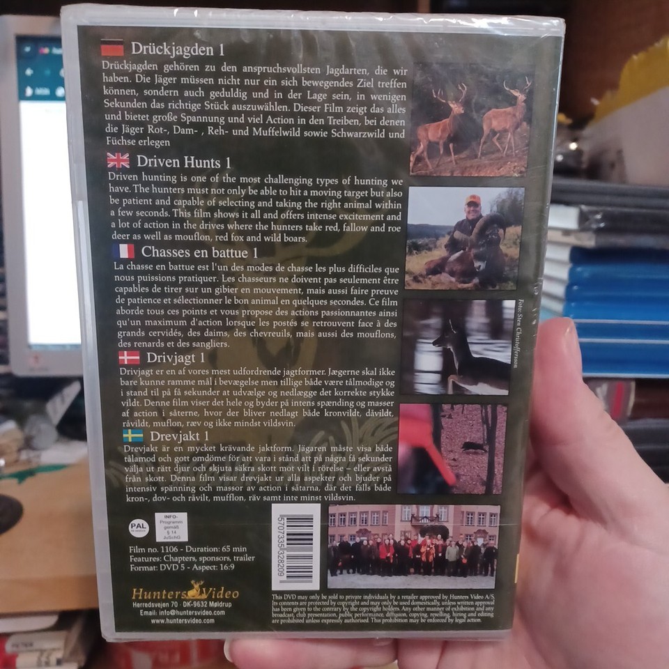 Hunters Video Driven Hunts 1 DVD # 106 Danish Hunting Video All Region ...