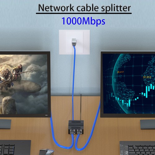 Internet Splitter Gigabit Network Switch RJ45 Switch Network cable ...