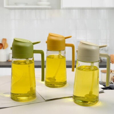 Streamline Your Cooking Process with 470ml600ml Glass Oil Sprayer ...