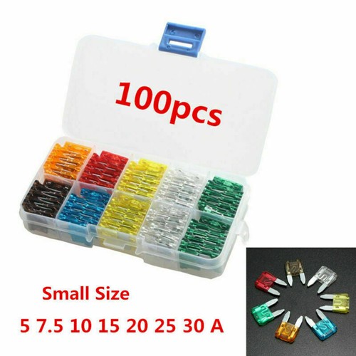 New 100pcs Assorted Car Small Size Low Profile Fuse Box 5 7.5 10 15 20 ...