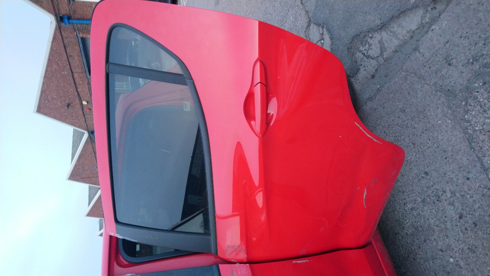complete NSR door, minor damage for VAUXHALL VIVA 2016 Solar Red G6E ...