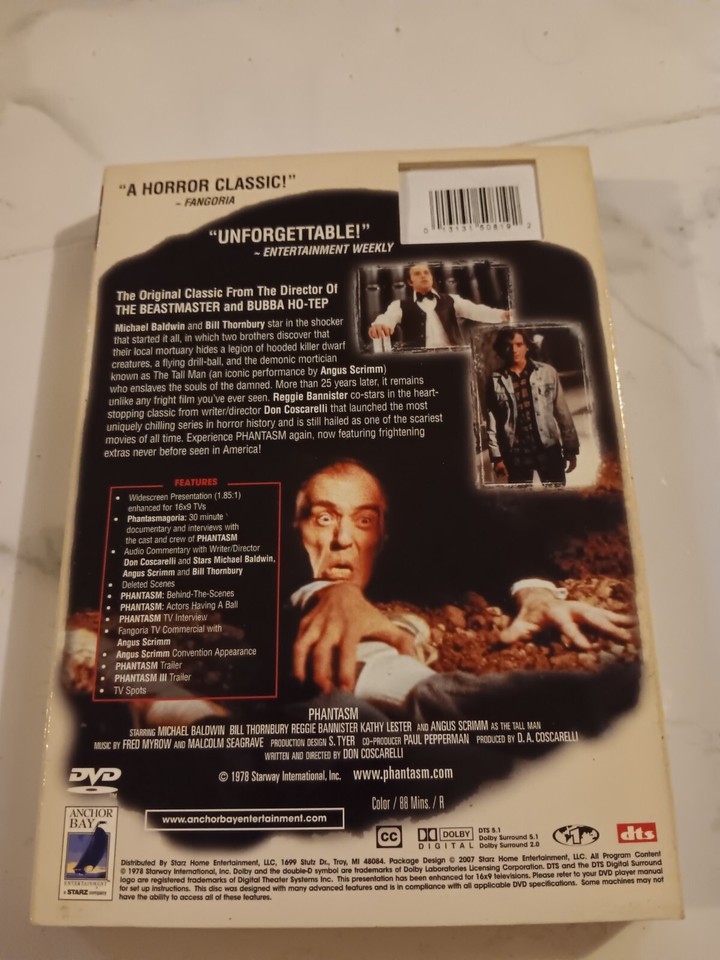 Phantasm (DVD, 2007, Anchor Bay Collection) 13131508192 | eBay