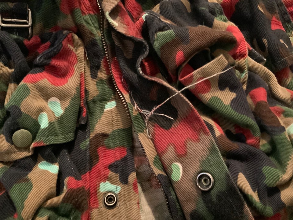 Vintage Swiss Army Field Jacket M70 Alpenflage Parka Size 52-FS 74-75 ...