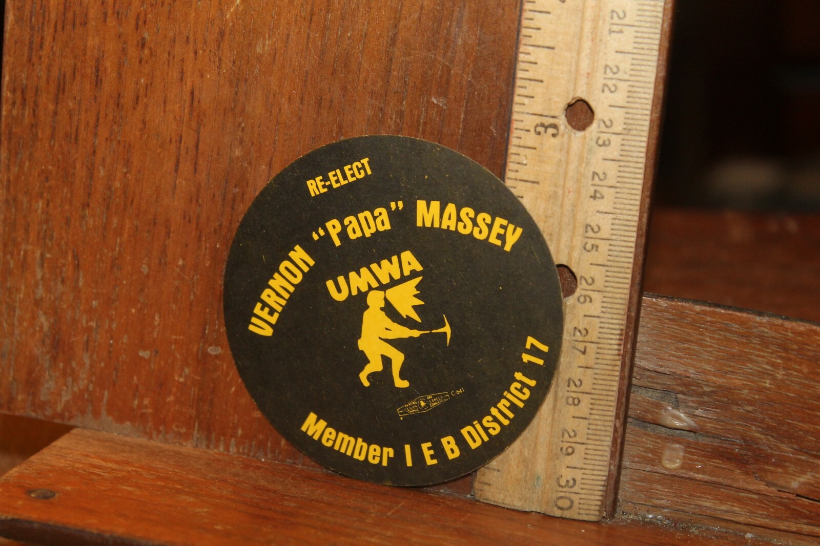 Vintage Coal Mining Decal Sticker UMWA Vernon Papa Massey District 17 ...