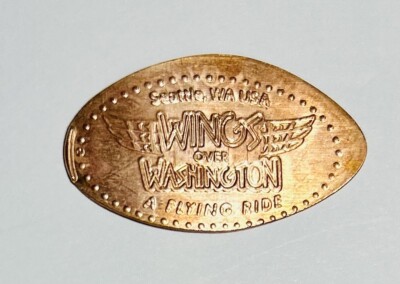 Wings Over Washington Elongated Pressed Flattened Penny Seattle A ...